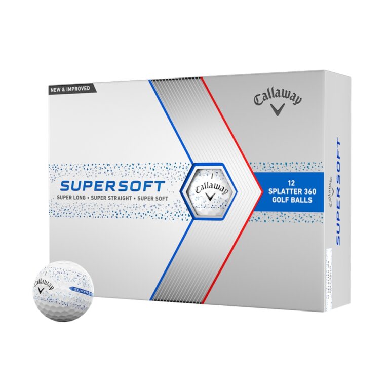 Callaway 2025 SuperSoft 360 Splatter Golf Balls Blue (1 Dozen) - MB ...